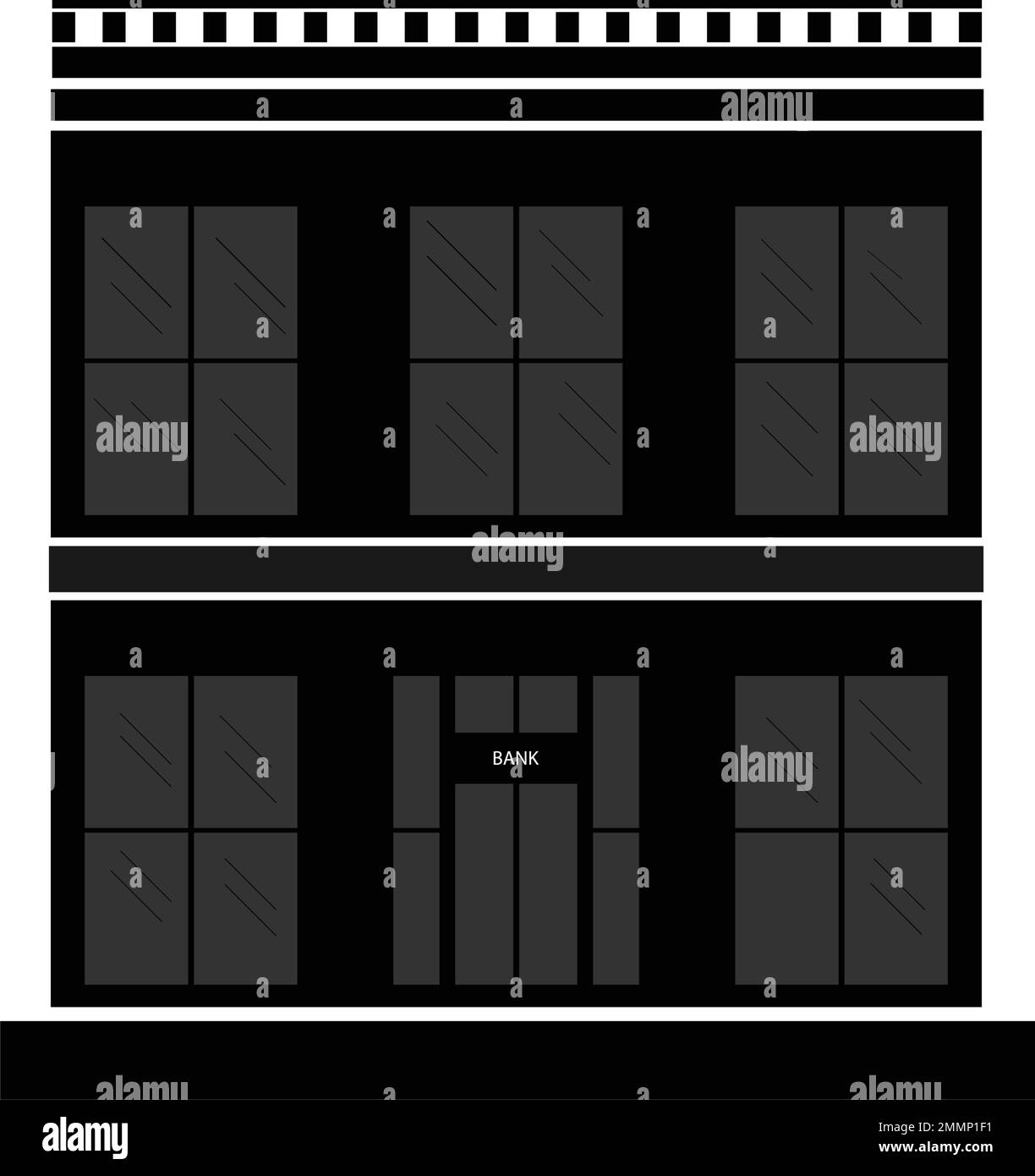 Building with signboard Stock Vector Images - Alamy