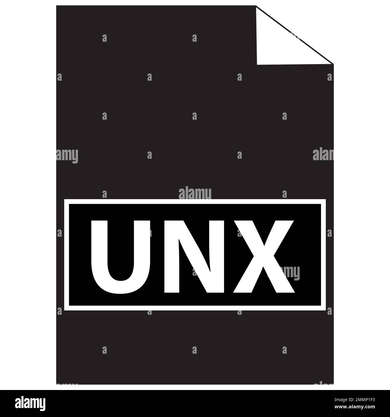 UNX text file extension icon on white background. unx document data ... UNX text file extension icon on white background. unx document data ...