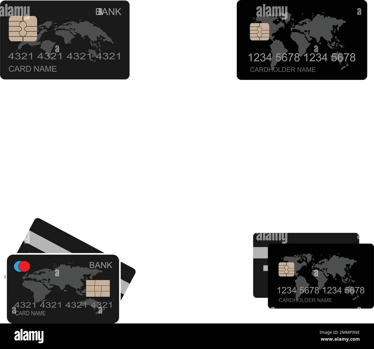 credit card logo vektor template Stock Vector Image & Art - Alamy