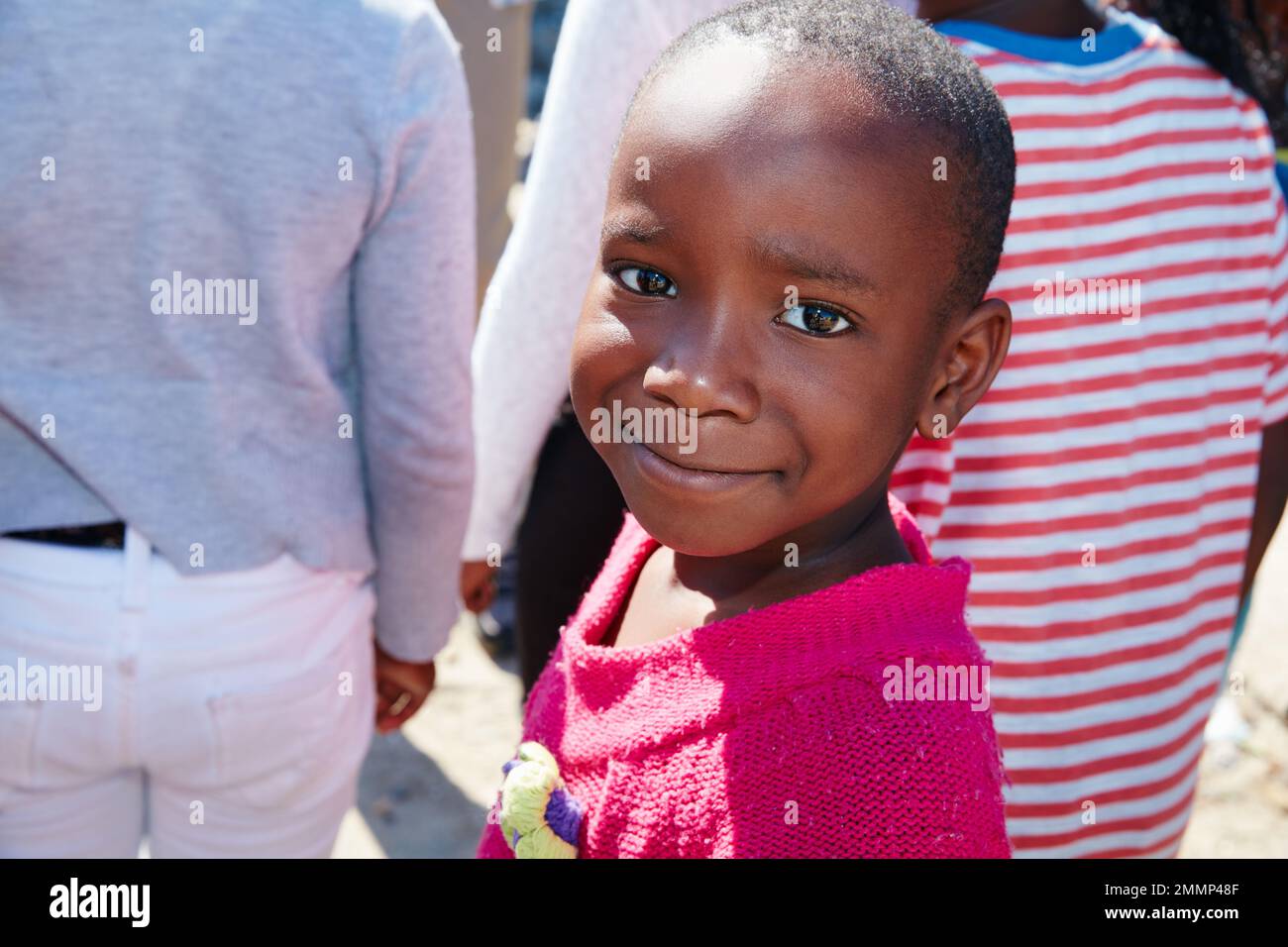 This is who weve gotta reach. Cropped portrait of a young child at a ...