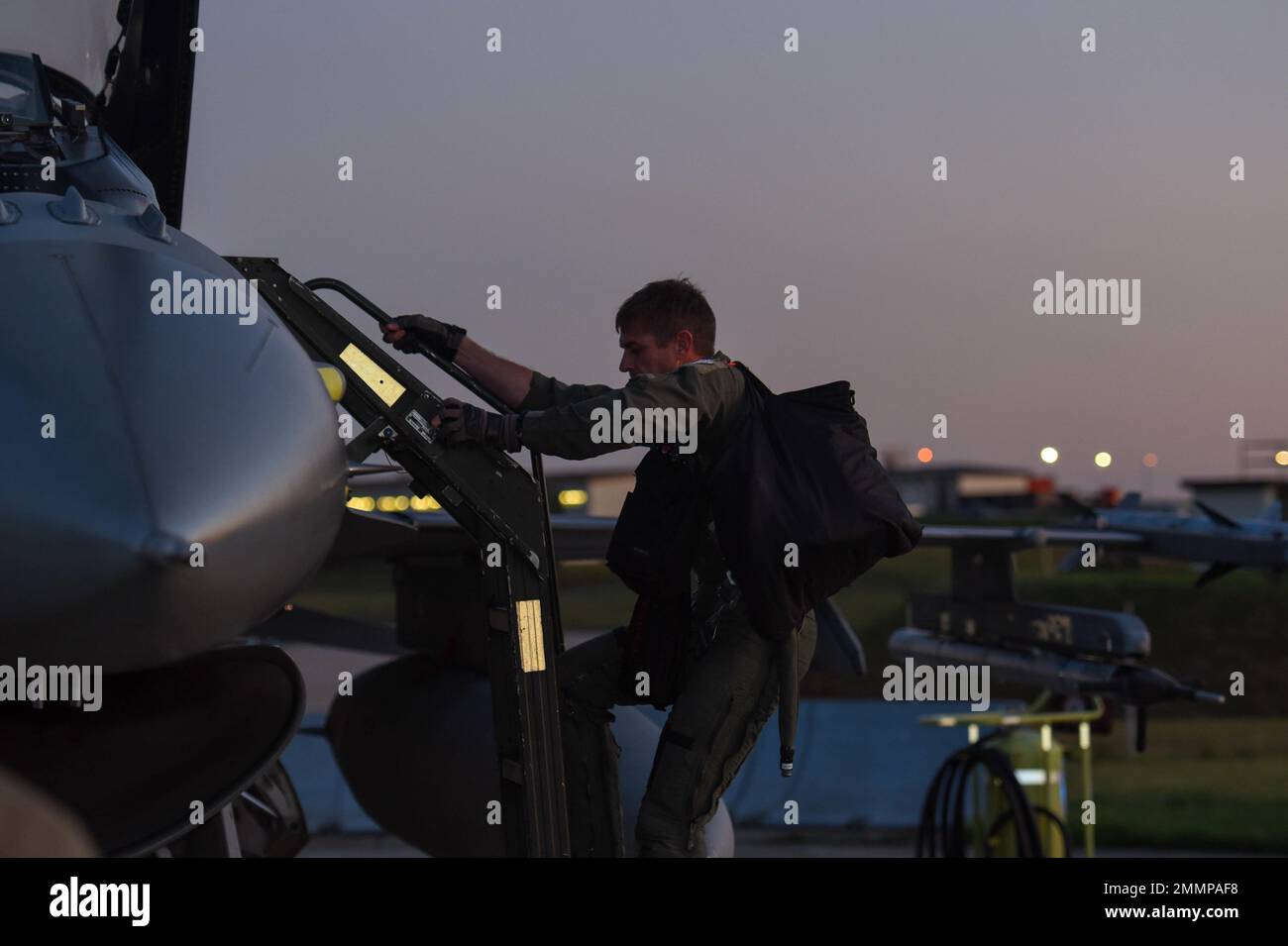 U.S. Air Force Capt. Christopher Chidgey, 480th Fighter Squadron pilot ...