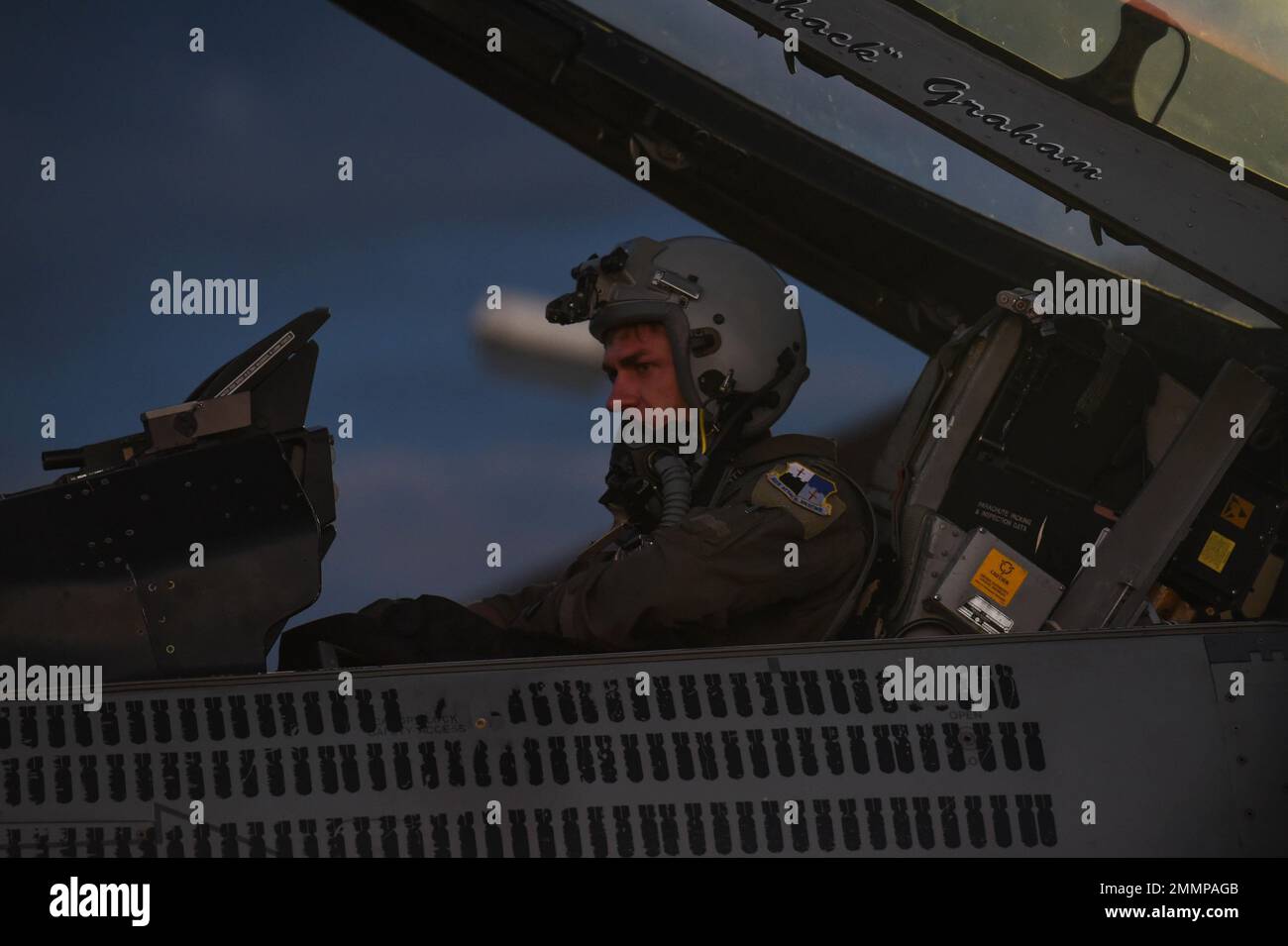 U.S. Air Force Capt. Christopher Chidgey, 480th Fighter Squadron pilot ...