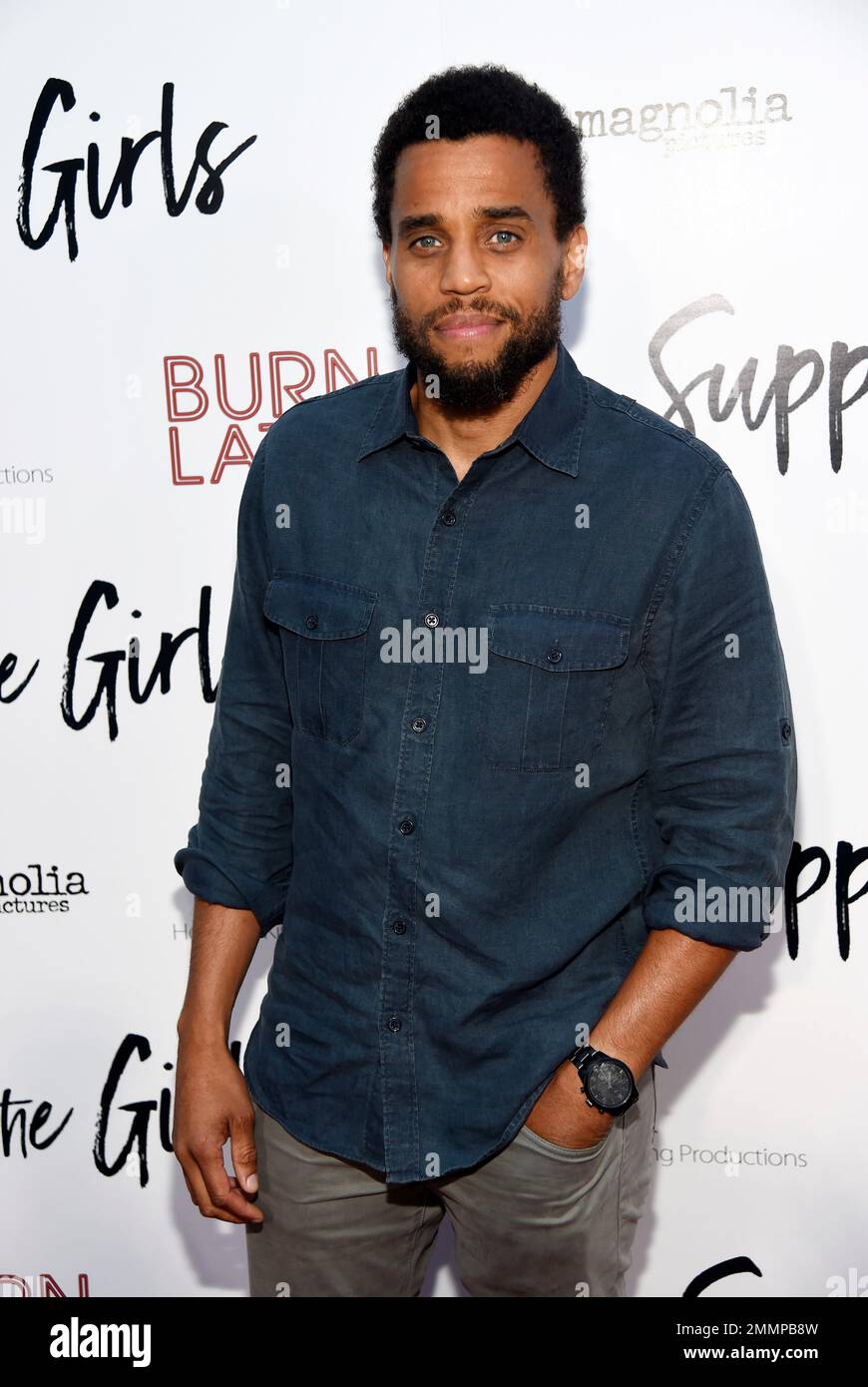 Actor Michael Ealy poses at the premiere of the film "Support the Girls ...