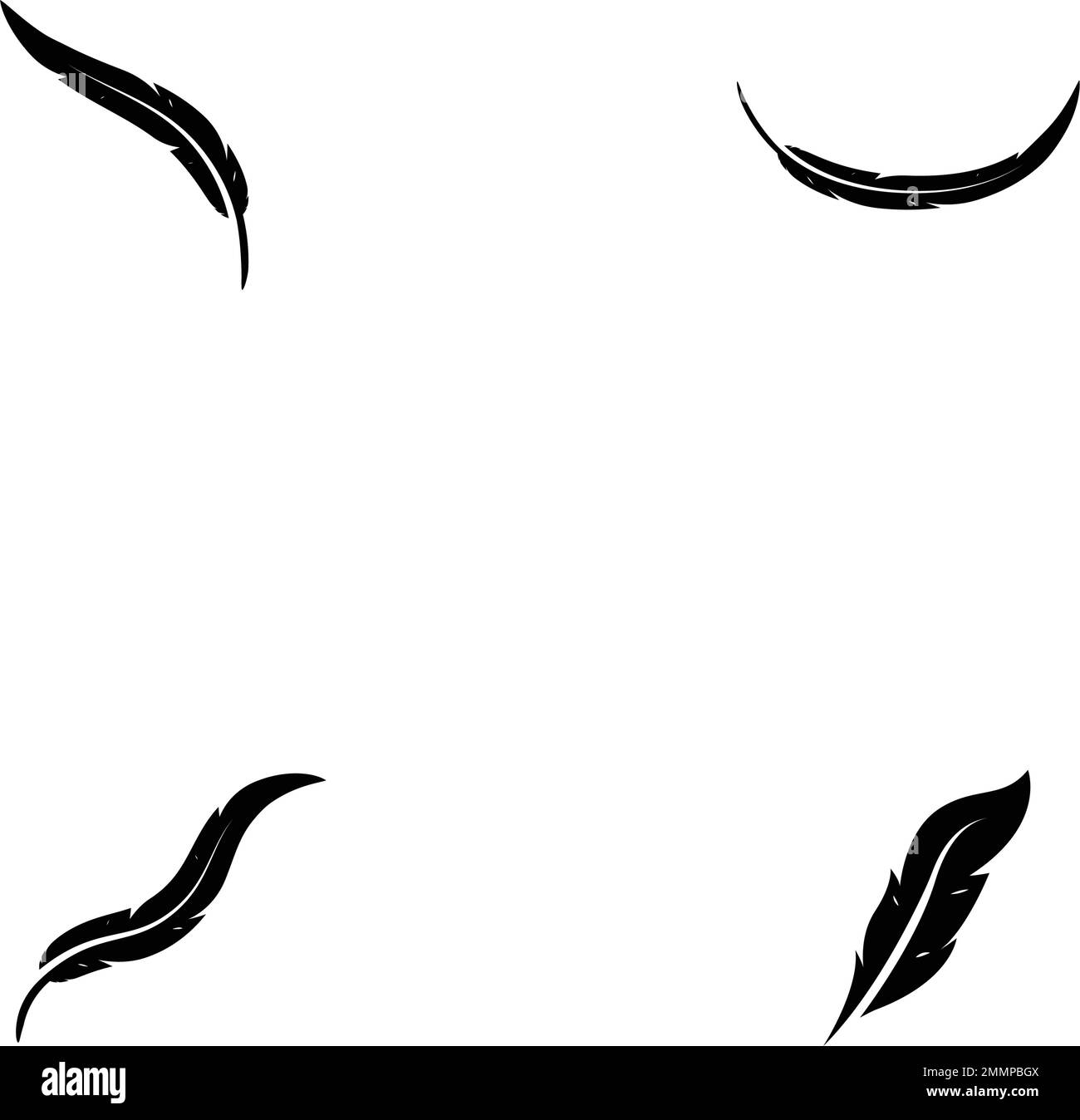 Feather icon Stock Vector Images - Alamy