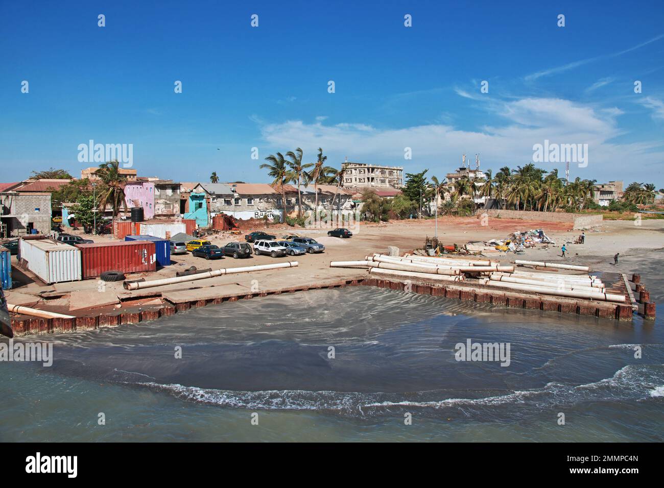Coast of Atlantic ocean in Banjul, Gambia, West Africa Stock Photo - Alamy