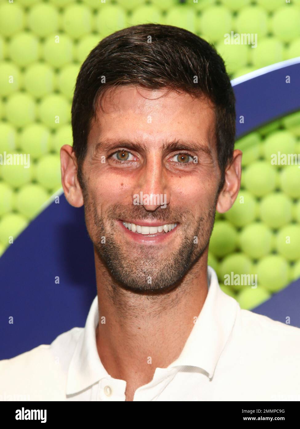 Professional tennis player Novak Djokovic makes an appearance at the ...