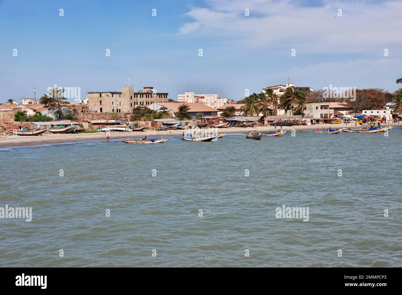 Coast of Atlantic ocean in Banjul, Gambia, West Africa Stock Photo - Alamy
