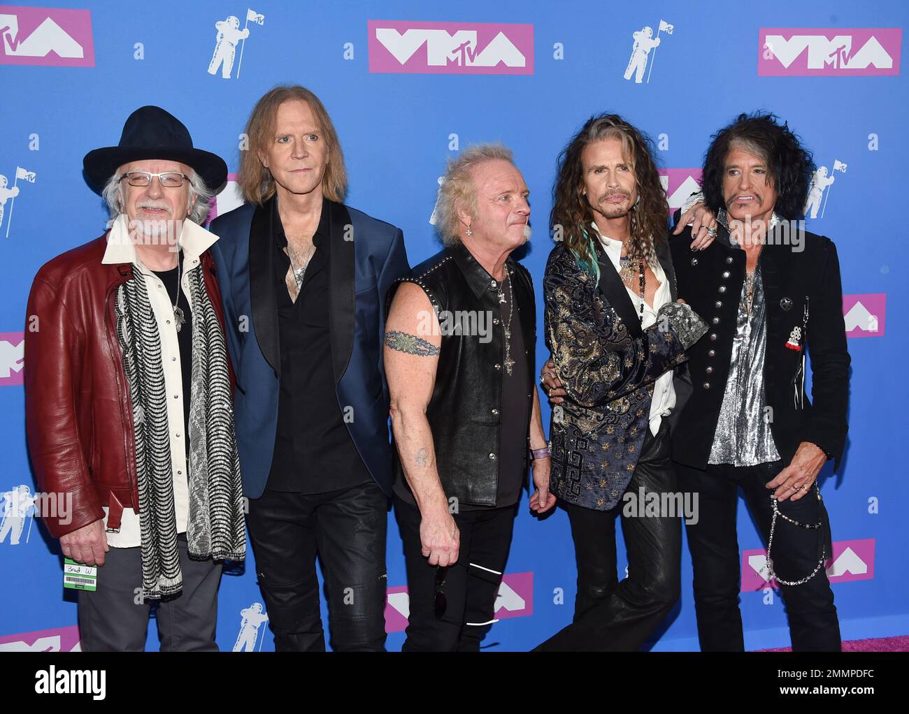Aerosmith band members, from left, Brad Whitford, Tom Hamilton, Joey ...