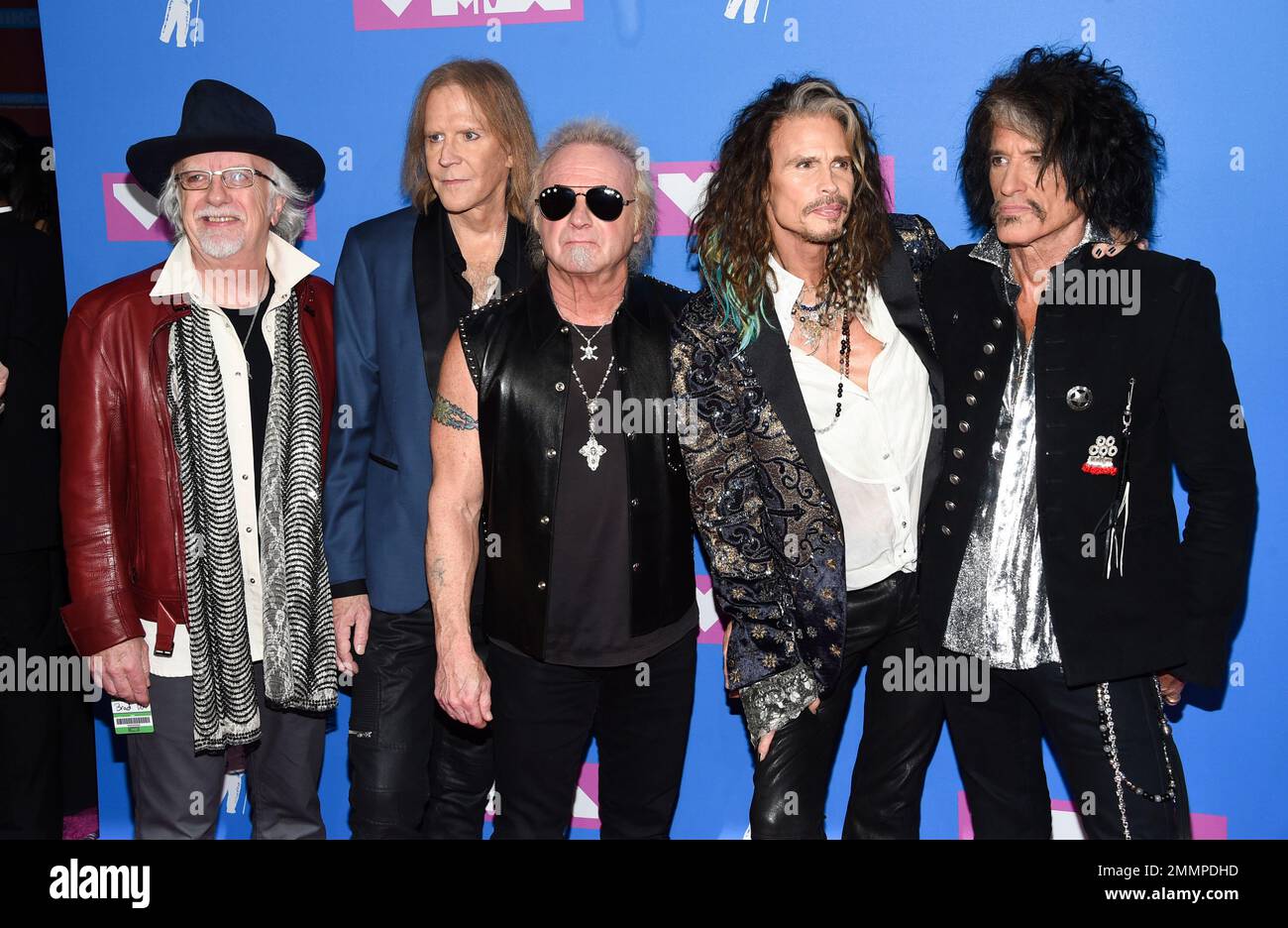 Aerosmith band members, from left, Brad Whitford, Tom Hamilton, Joey ...