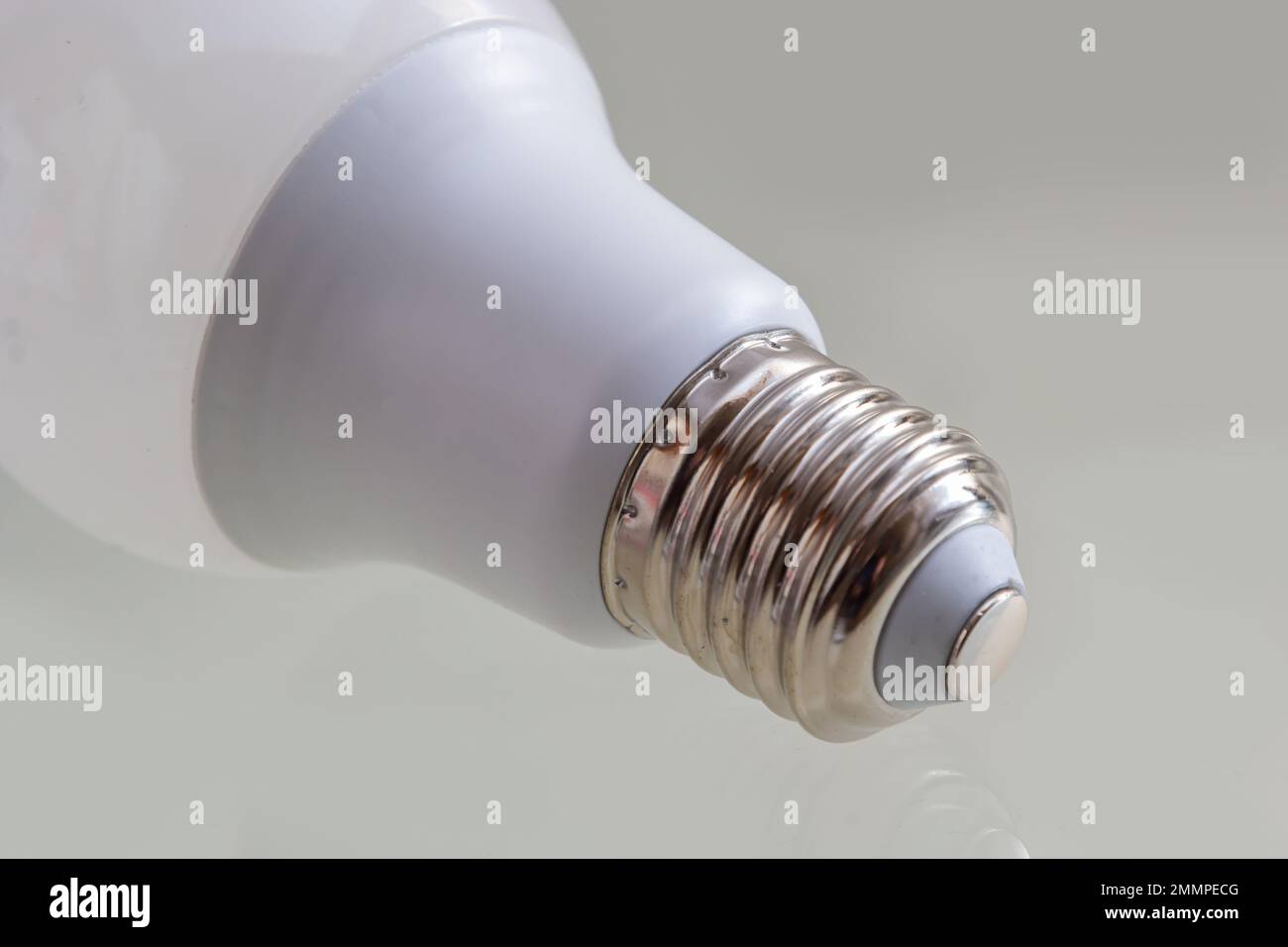LED, New technology light bulb isolated on white background, Energy ...