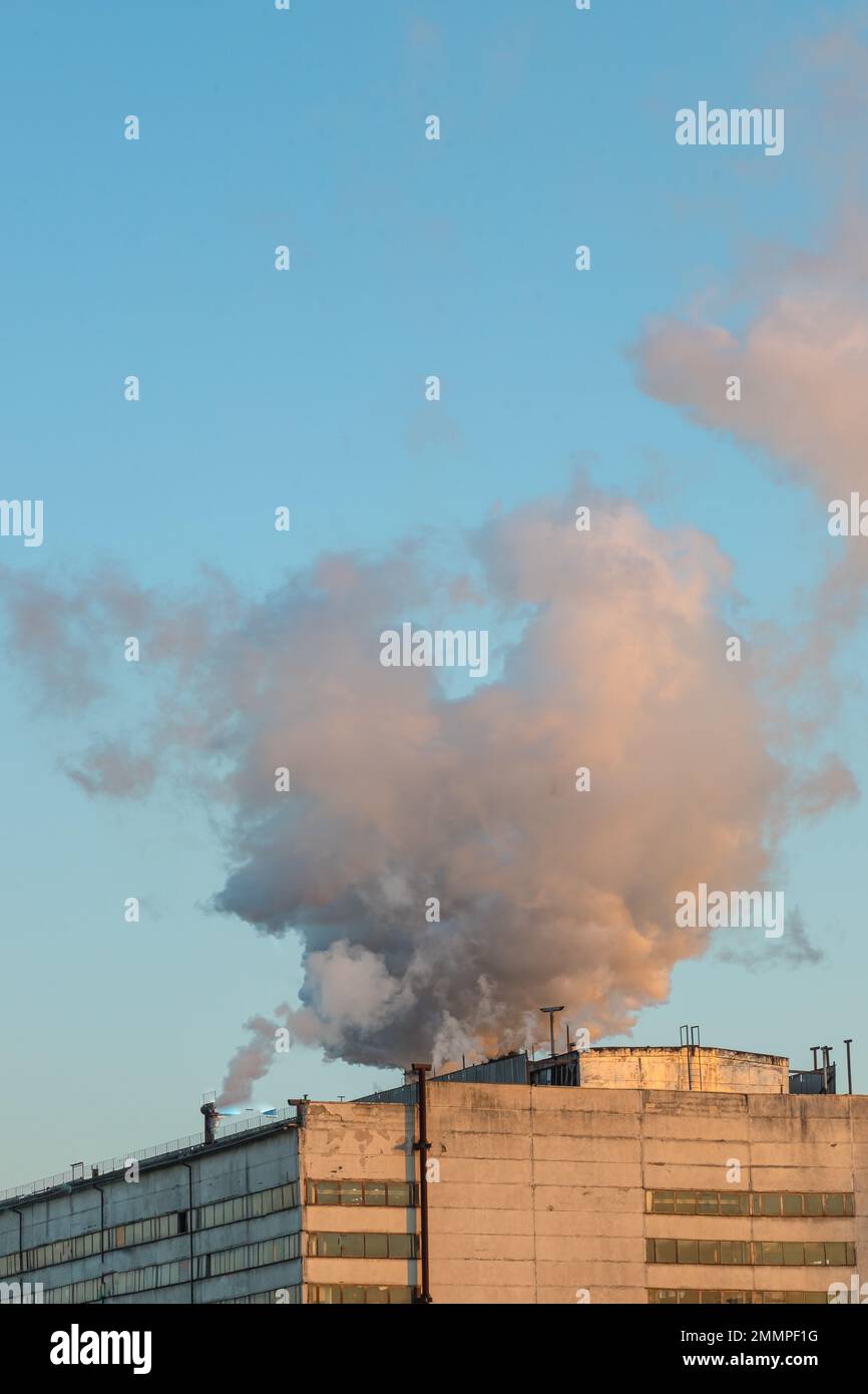 Factory plant smoke stack over hi-res stock photography and images - Alamy