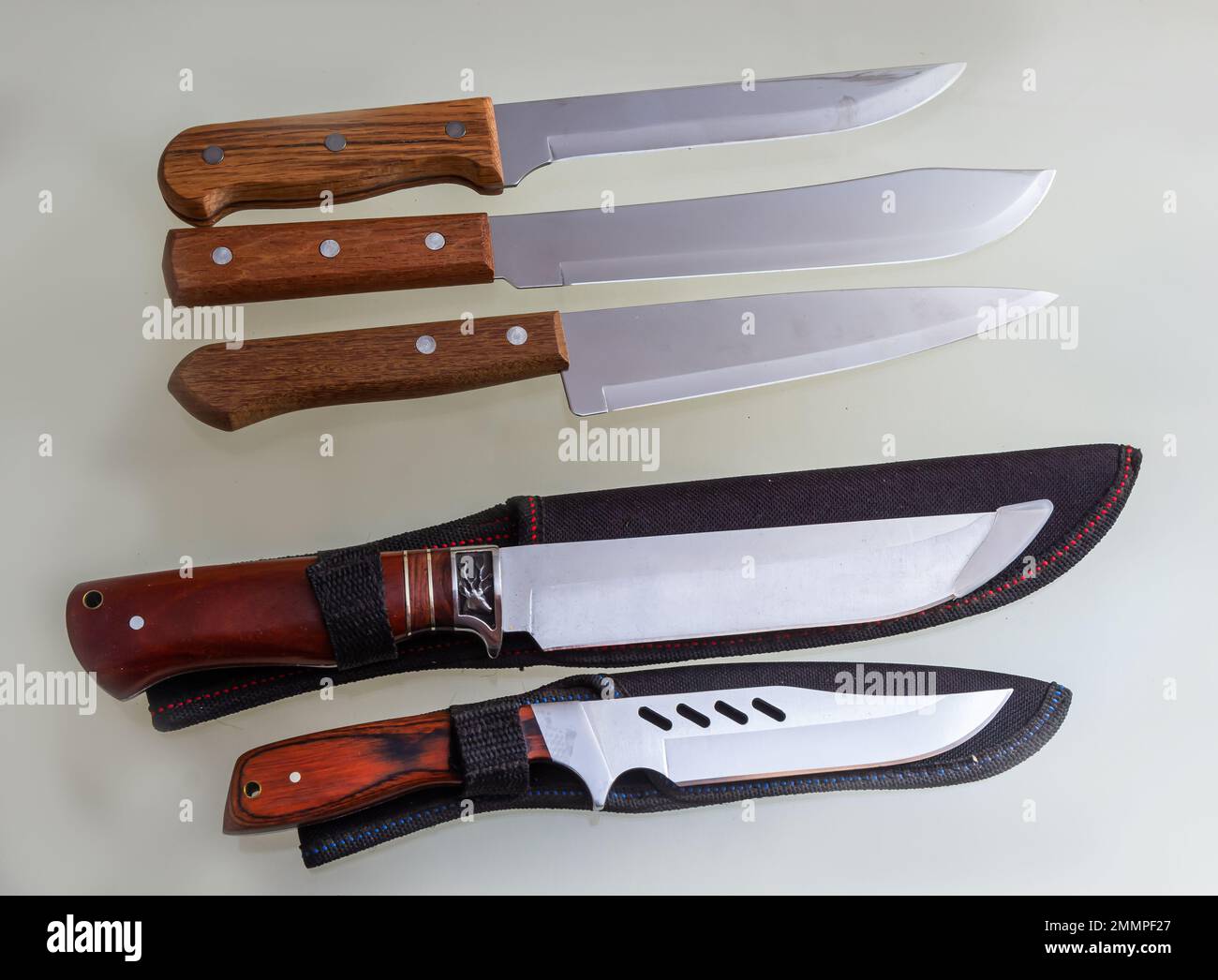 close up of a knife on white background with clipping path Stock Photo ...