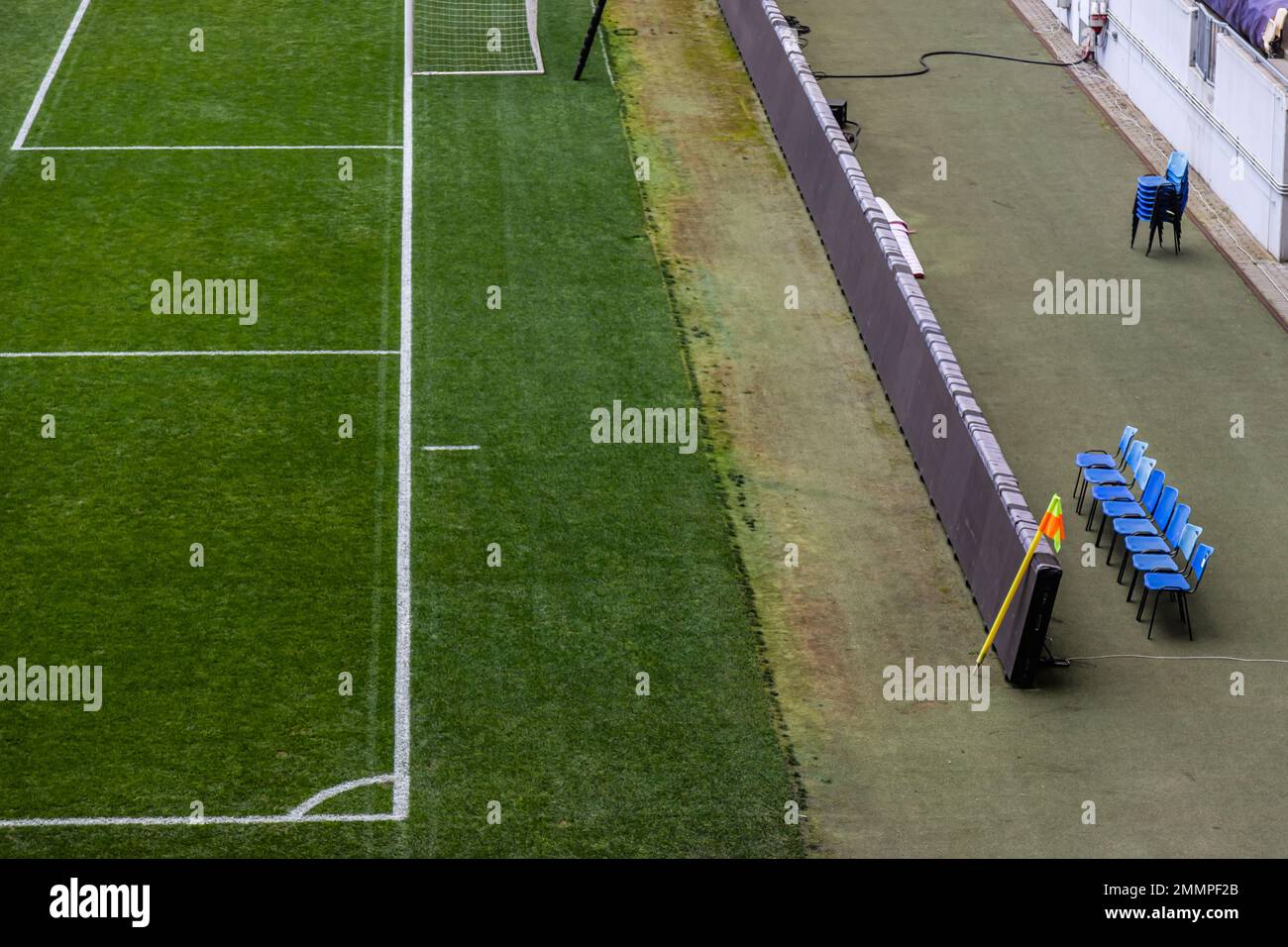 Soccer Field Line detail for Backgrounds or Texture Stock Photo - Alamy