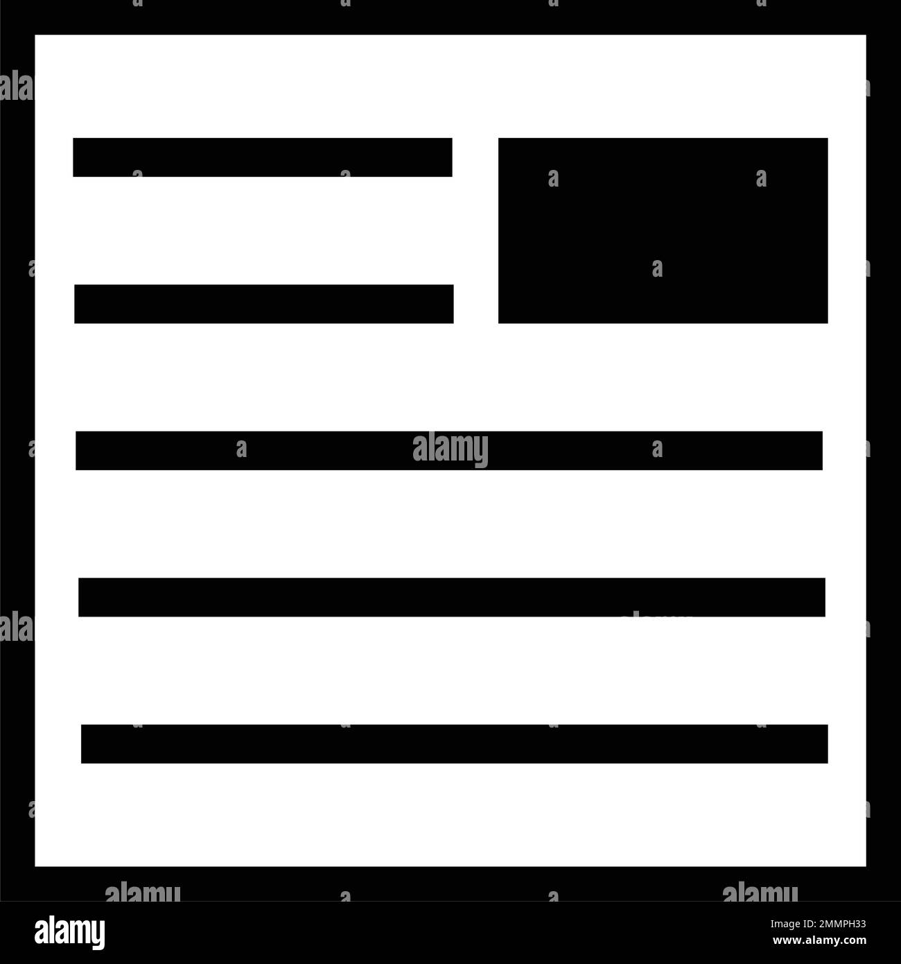 Newspaper media stock Stock Vector Images - Alamy