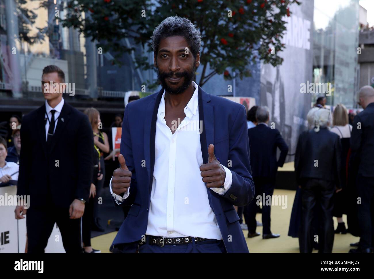 Actor Johann Myers poses for photographers on arrival at the premiere ...