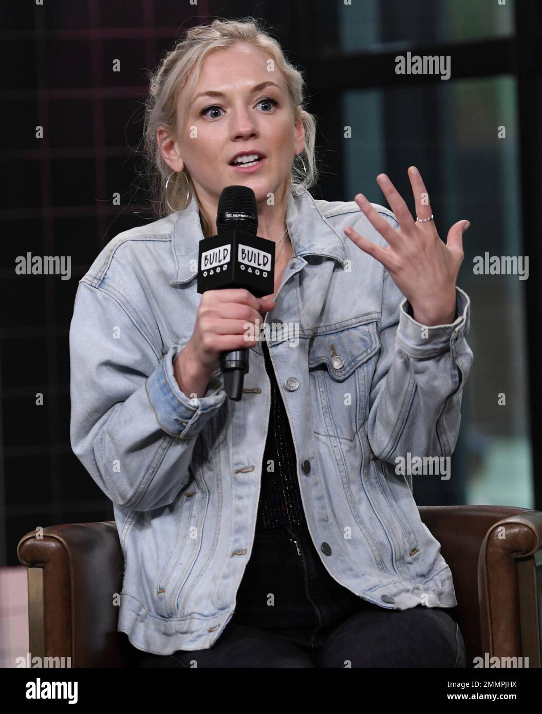 Actress and singer Emily Kinney participates in the BUILD Speaker ...