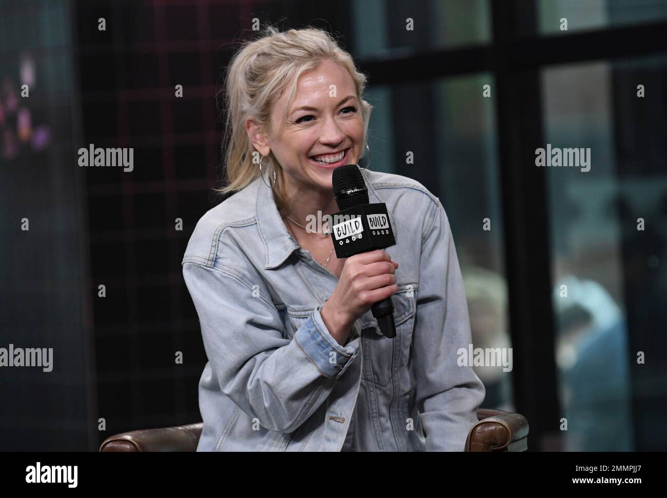 Actress and singer Emily Kinney participates in the BUILD Speaker ...