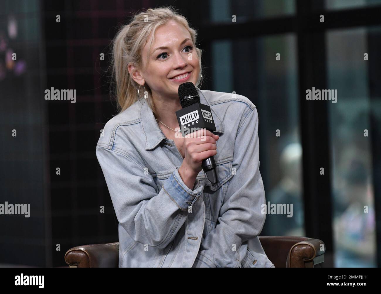 Actress and singer Emily Kinney participates in the BUILD Speaker ...