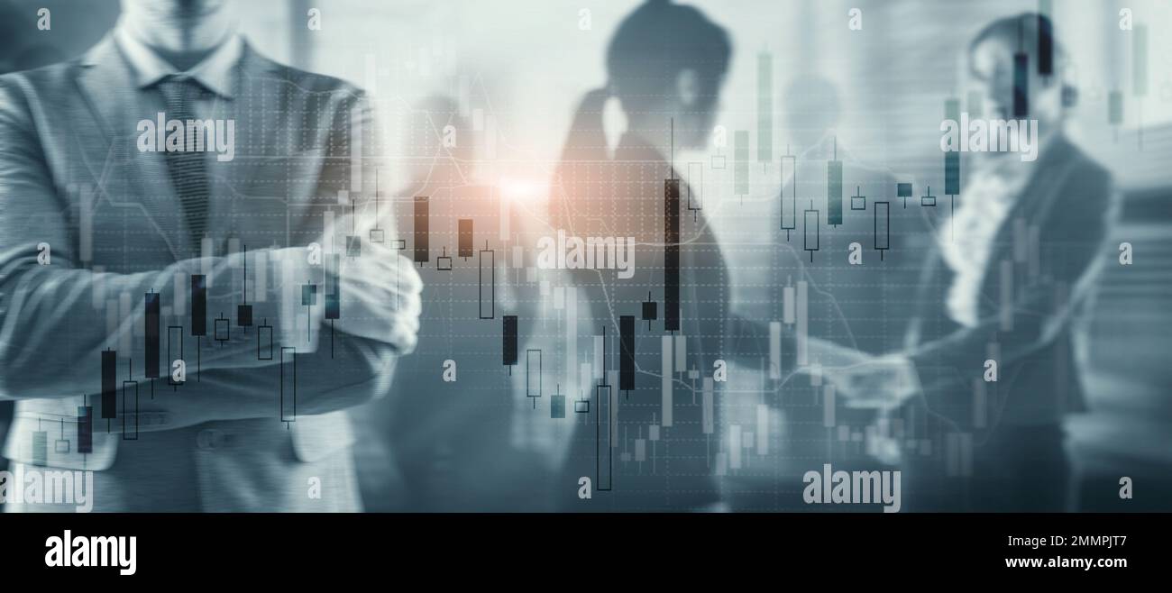 Stock market chart. Abstract background for presentation Stock Photo ...