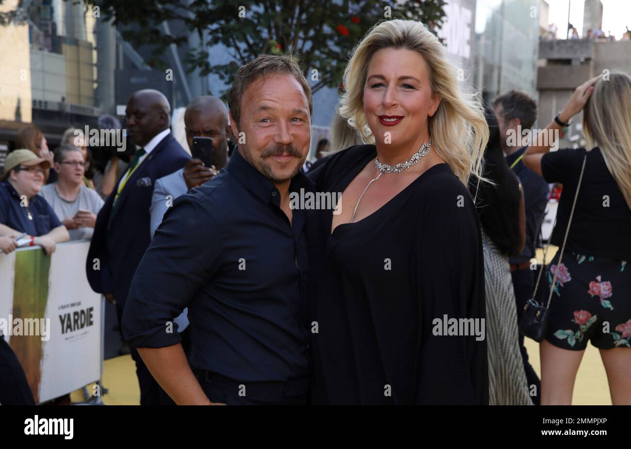 Actor Stephen Graham, left, and partner Hannah Walters pose for ...