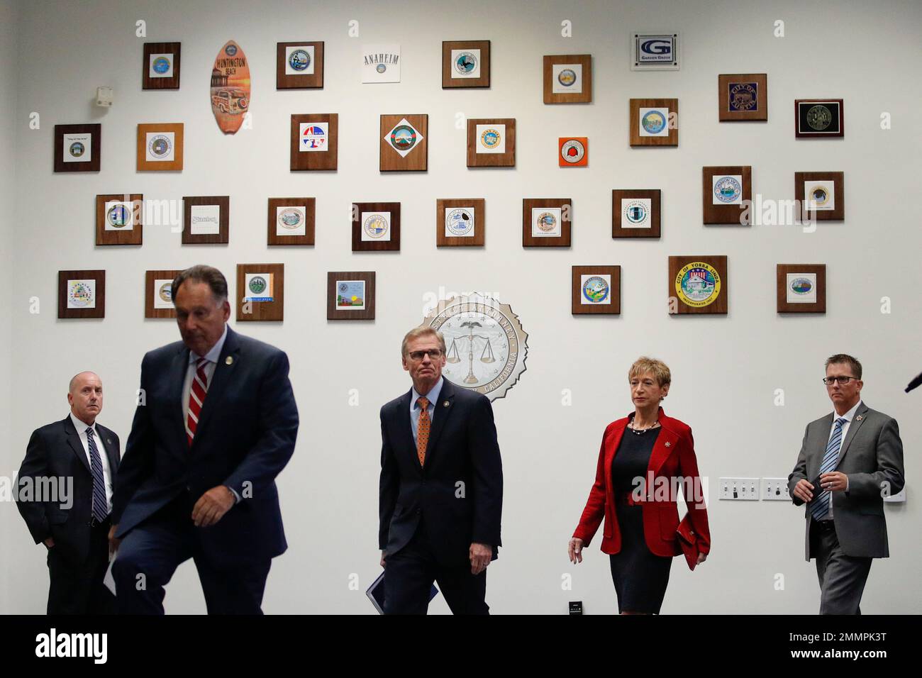 Orange County District Attorney Tony Rackauckas, from left, Ventura ...
