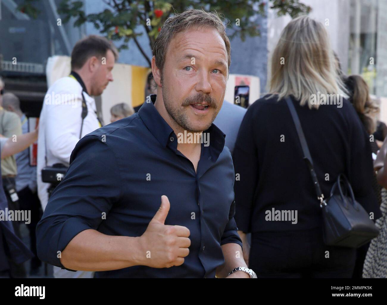 Actor Stephen Graham poses for photographers on arrival at the premiere ...