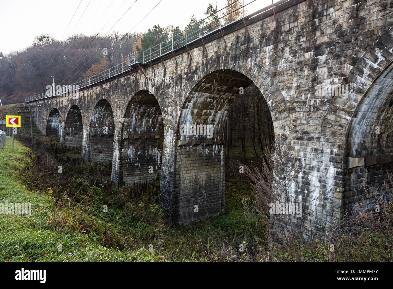 Old stone arched bridge-viaduct, Ternopil region, Ukraine Stock Photo ...