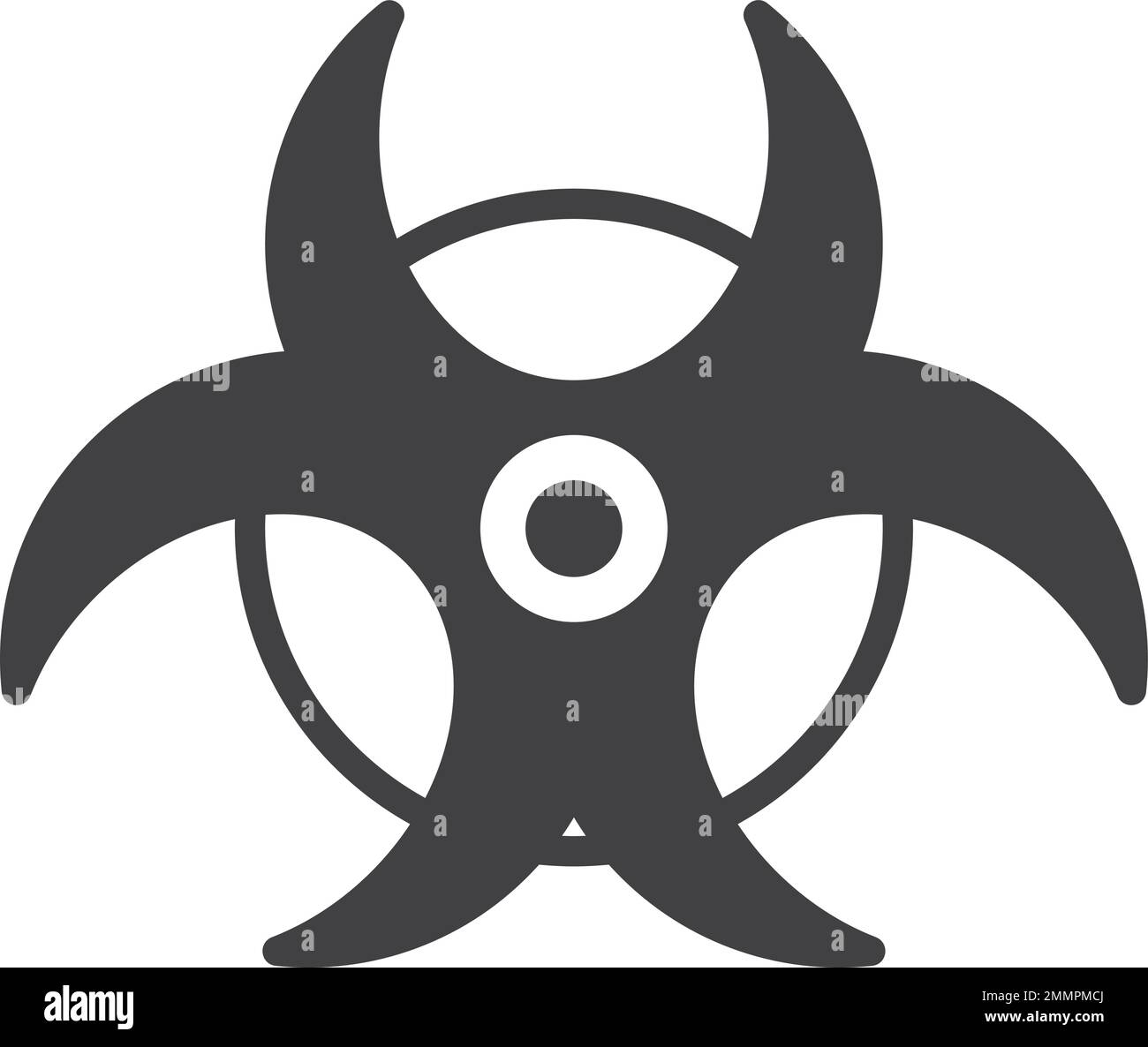biological weapon symbol illustration in minimal style isolated on ...