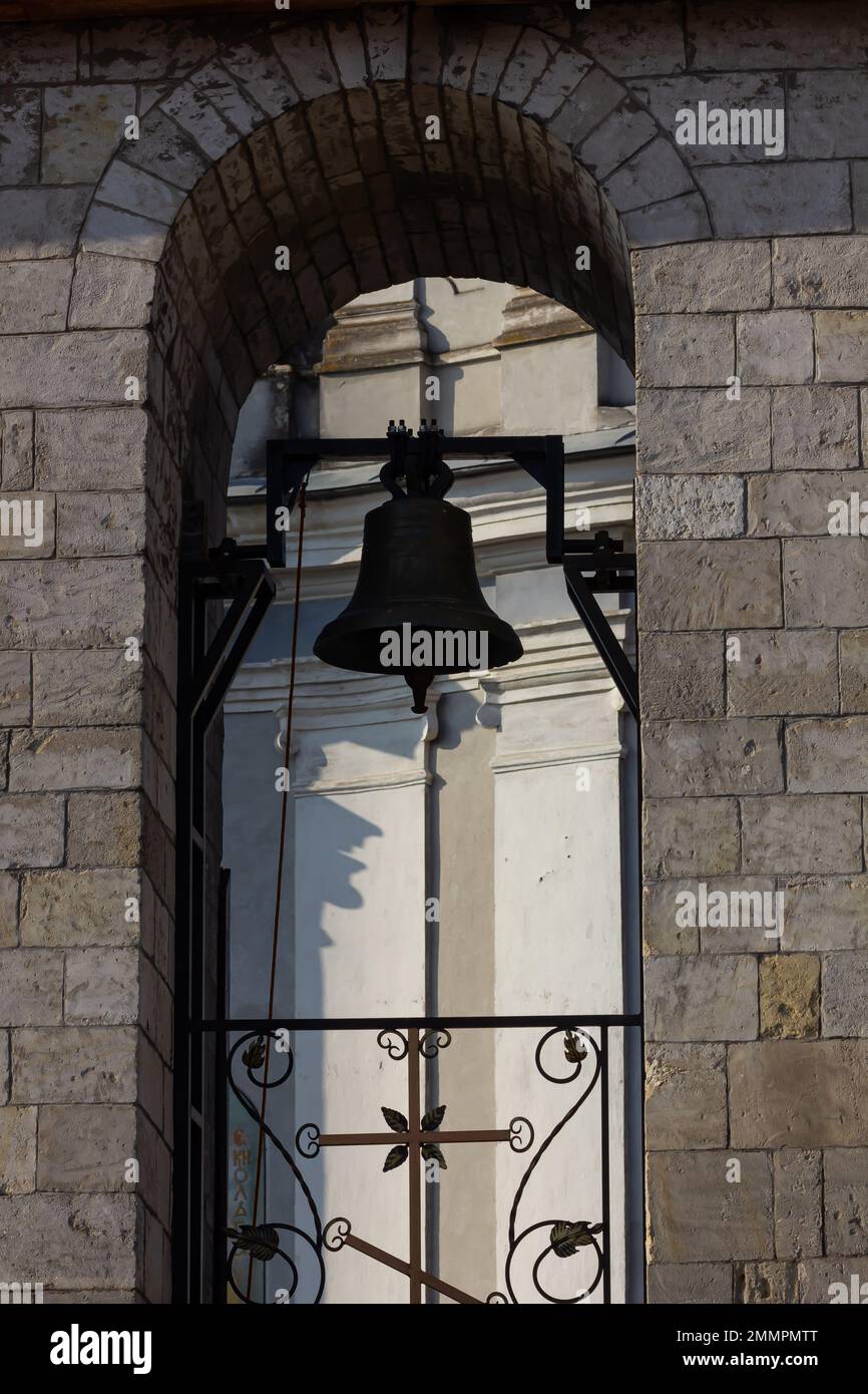 Vintage church bell ringing hi-res stock photography and images - Alamy