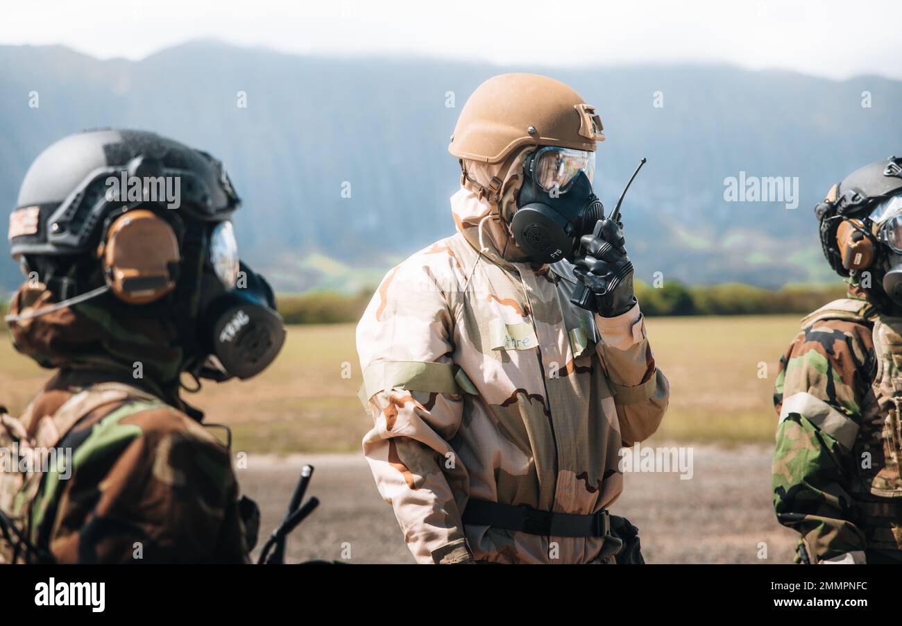 A U.S. Marine with Chemical, Biological, Radiological, and Nuclear ...
