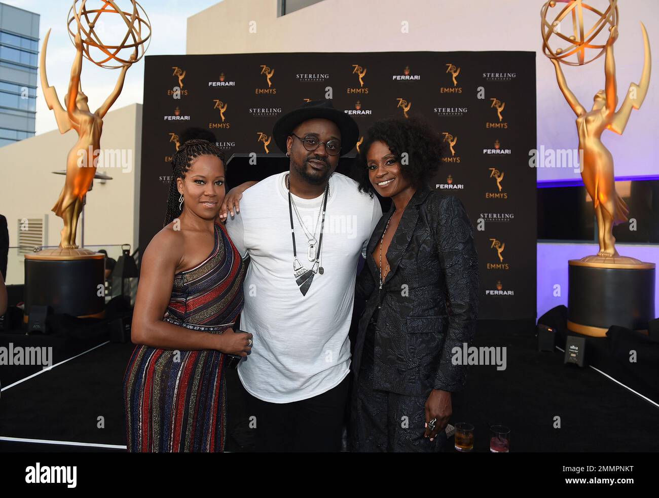 Regina King, from left, Brian Tyree Henry, and Adina Porter attend the ...