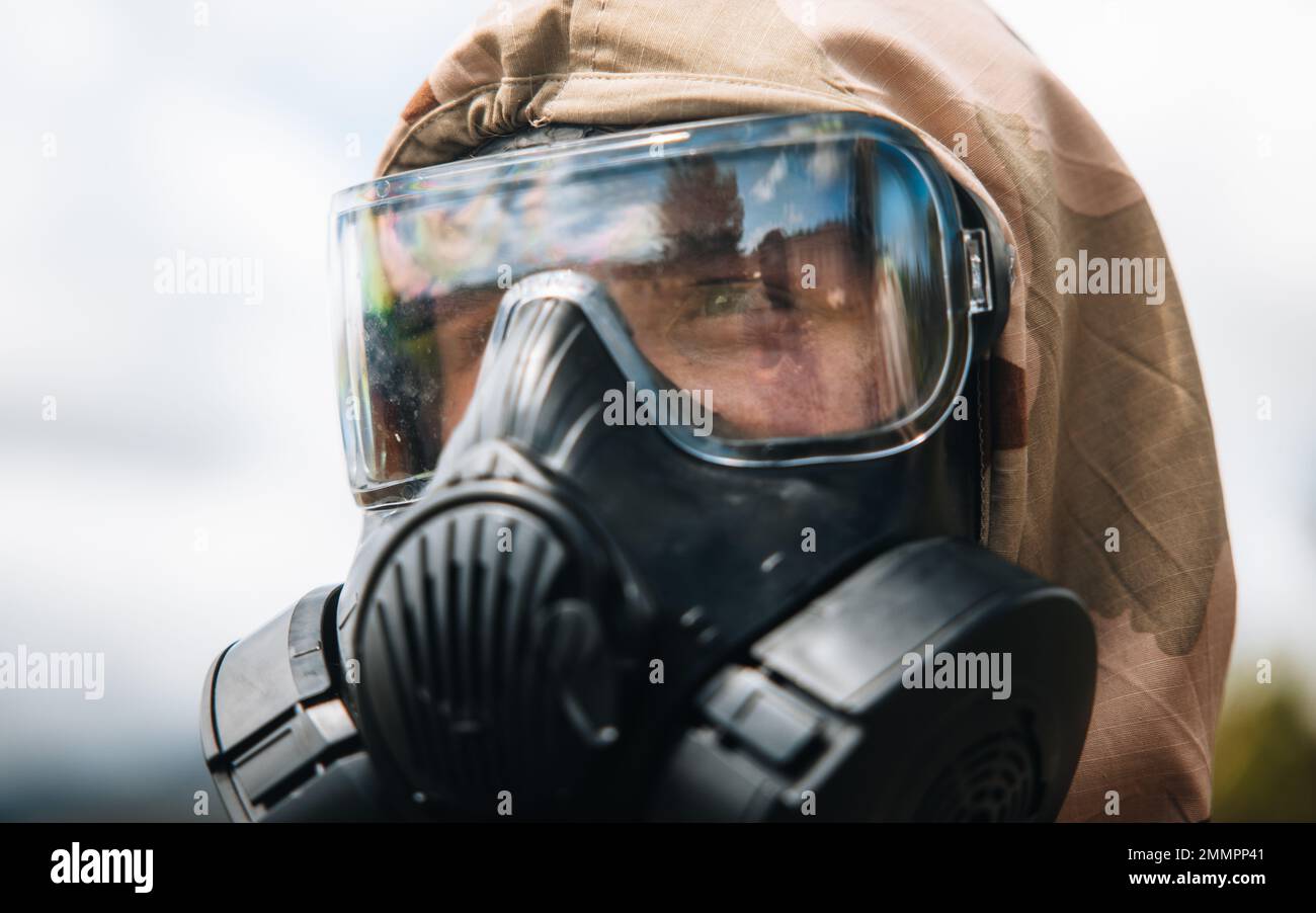 A U.S. Marine with Chemical, Biological, Radiological, and Nuclear ...