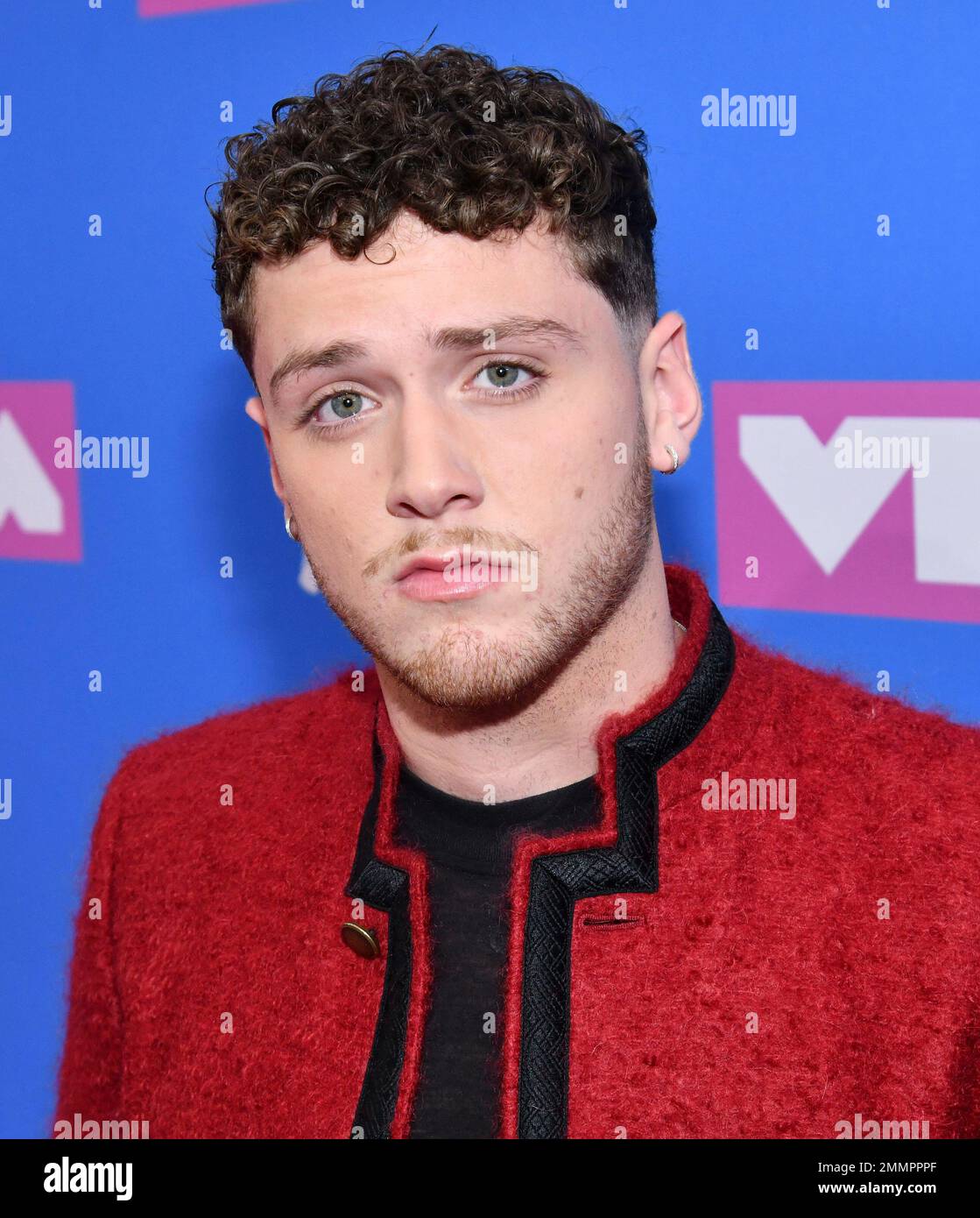 Bazzi arrives at the MTV Video Music Awards at Radio City Music Hall on ...