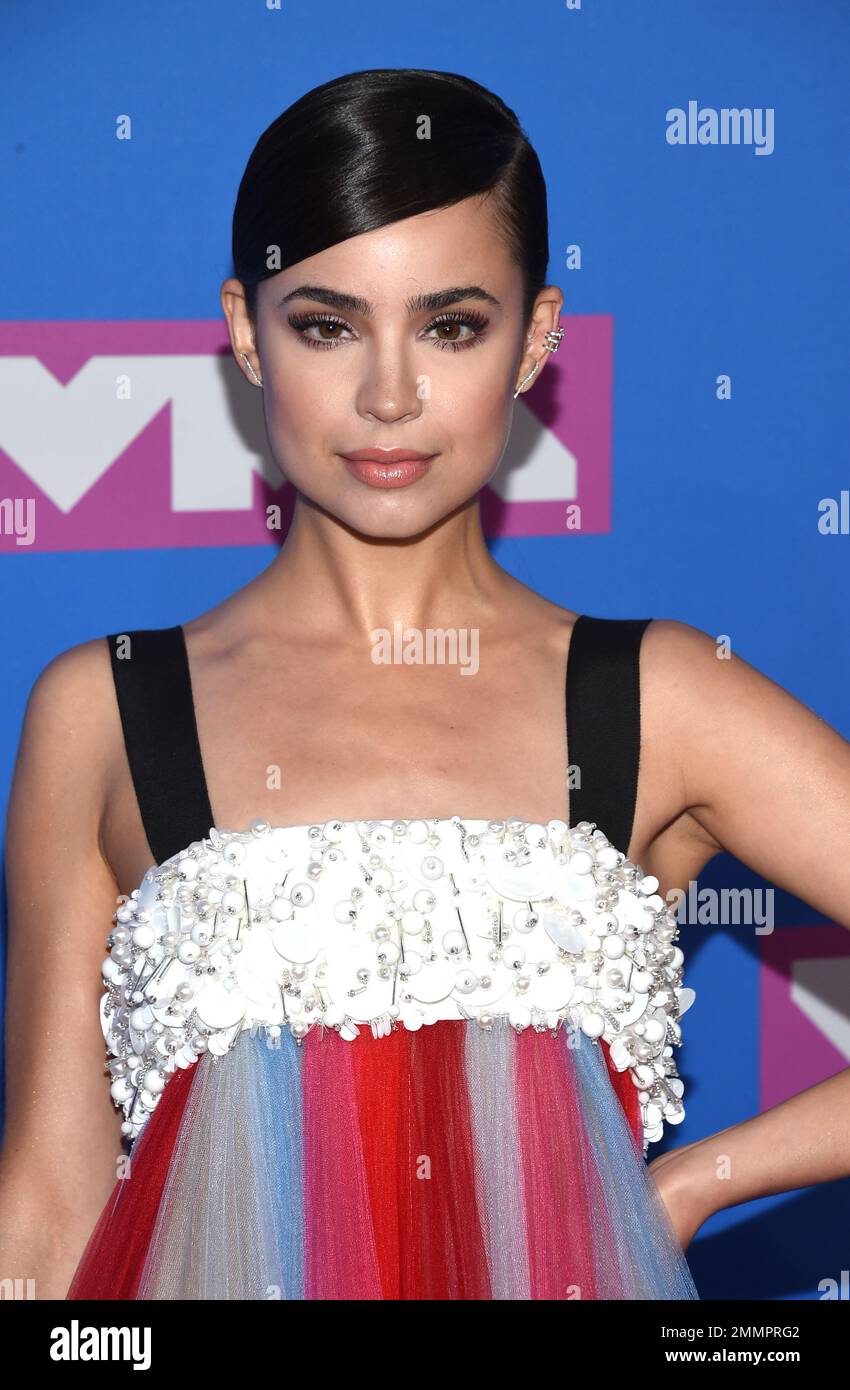 Sofia Carson arrives at the MTV Video Music Awards at Radio City Music ...