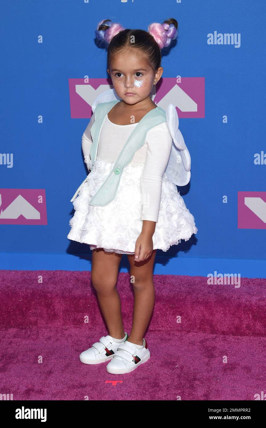 Taylen Biggs arrives at the MTV Video Music Awards at Radio City Music ...