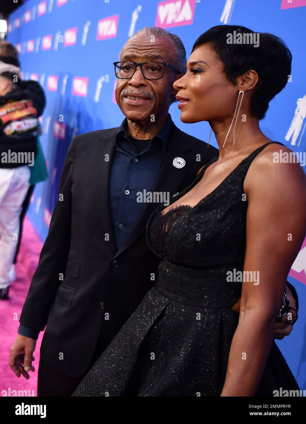 Al Sharpton, left, and Aisha McShaw arrive at the MTV Video Music ...