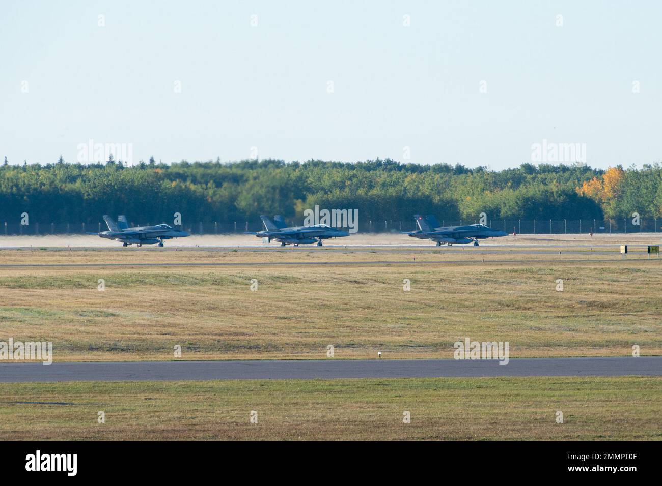 A Royal Canadian Air Force Cf-188 Hornet takes off from 4 Wing on ...