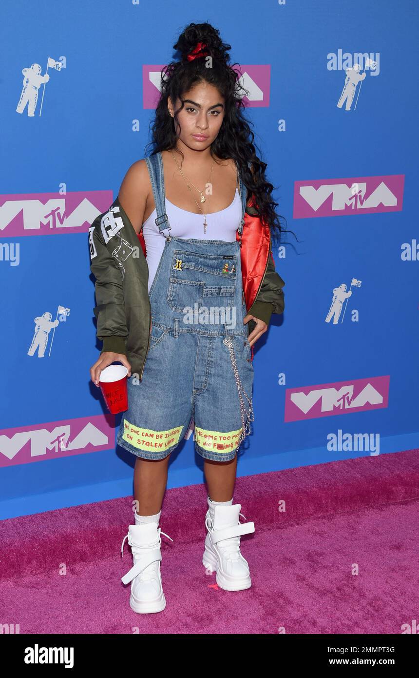 Jessie Reyez arrives at the MTV Video Music Awards at Radio City Music ...