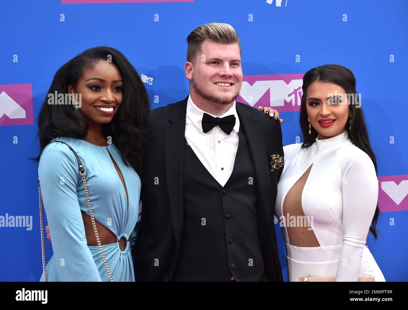 Candace Rice, from left, Codi Butts, and Nilsa Prowant arrive at the ...
