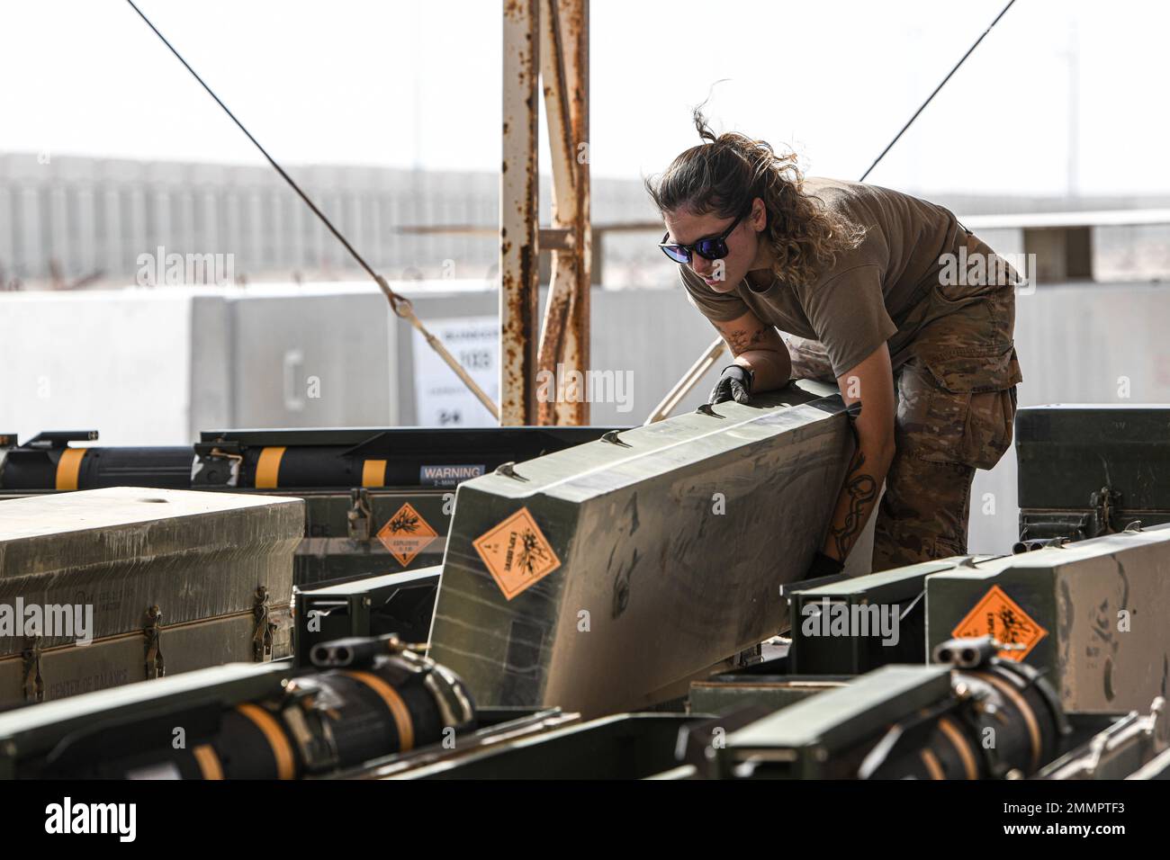 Senior Airman Jennifer Alvarenga, a munitions control specialist ...