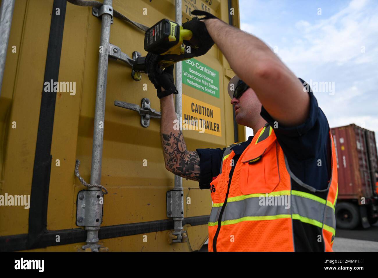 U.S. Coast Guard Petty Officer 3rd Class Troy Randall, a Marine Science ...