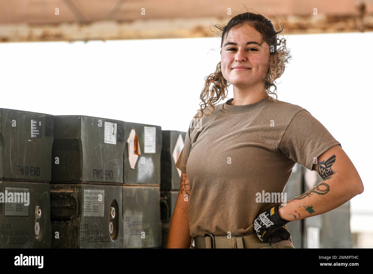 Senior Airman Jennifer Alvarenga, a munitions control specialist ...