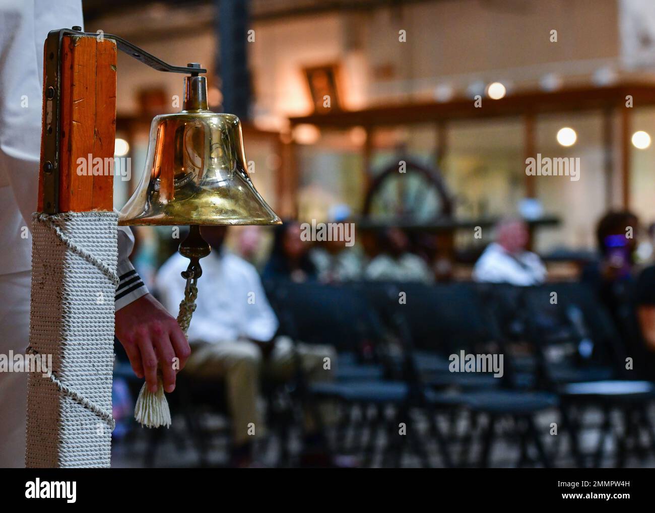 WASHINGTON (Sept. 22, 2022) - A bell is rung paying tribute to fallen ...