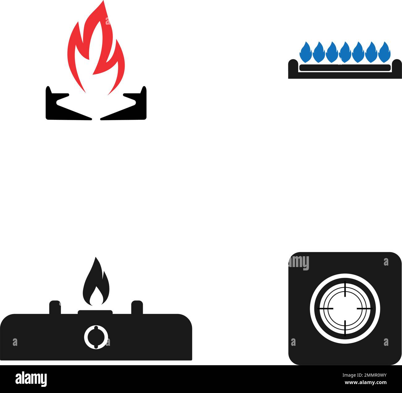 stove logo stock vektor teplate Stock Vector Image & Art - Alamy