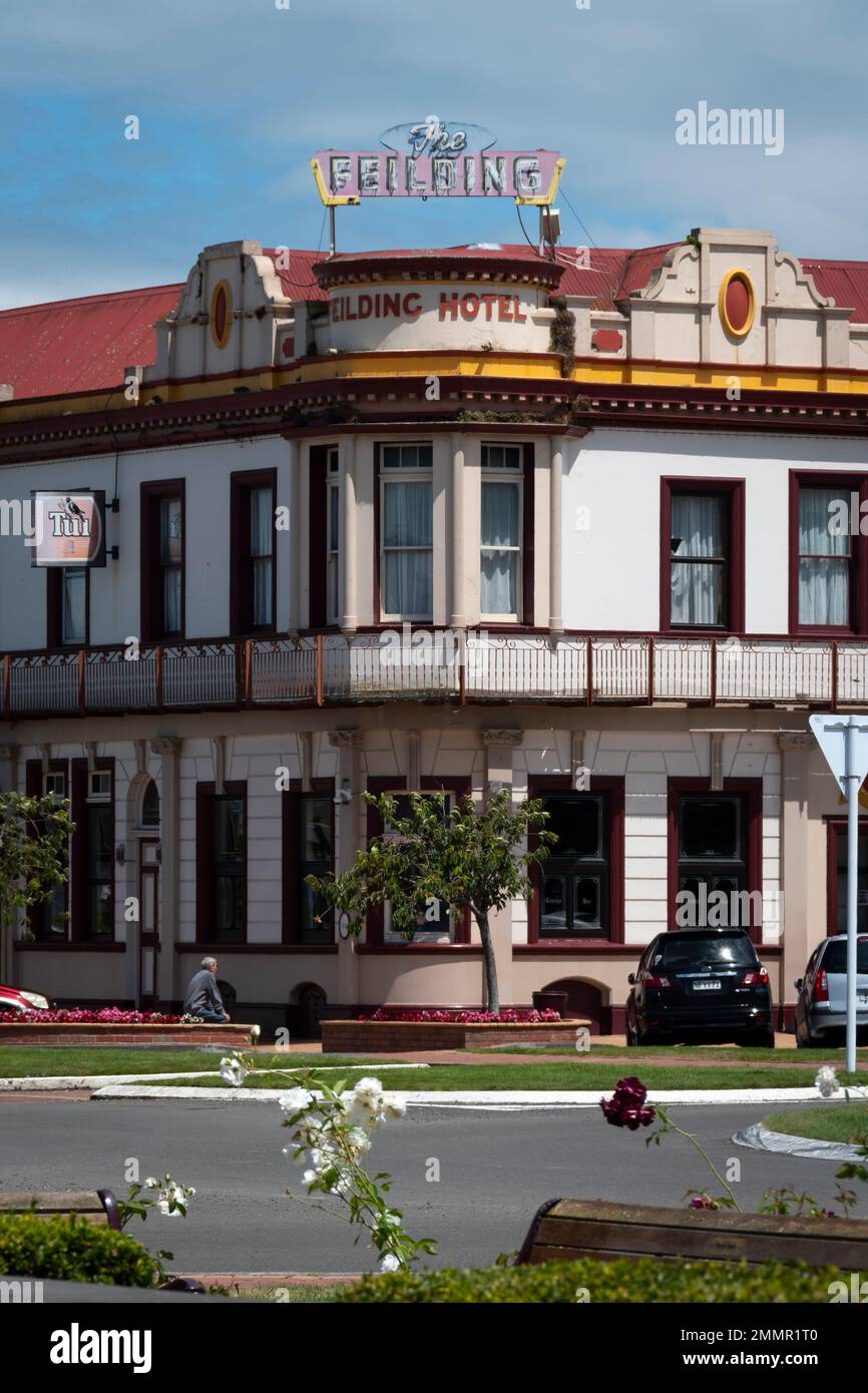 The Feilding Hotel, Feilding, Manawatu, North Island, New Zealand Stock ...