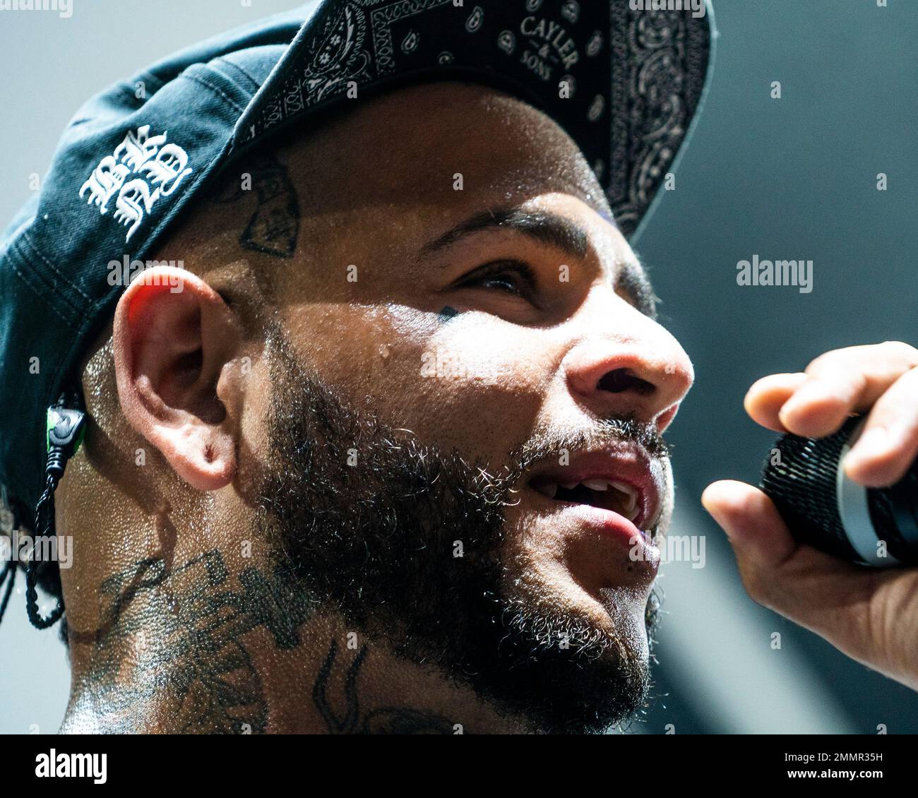 The American heavy metal band Bad Wolves with lead singer Tommy Vext ...