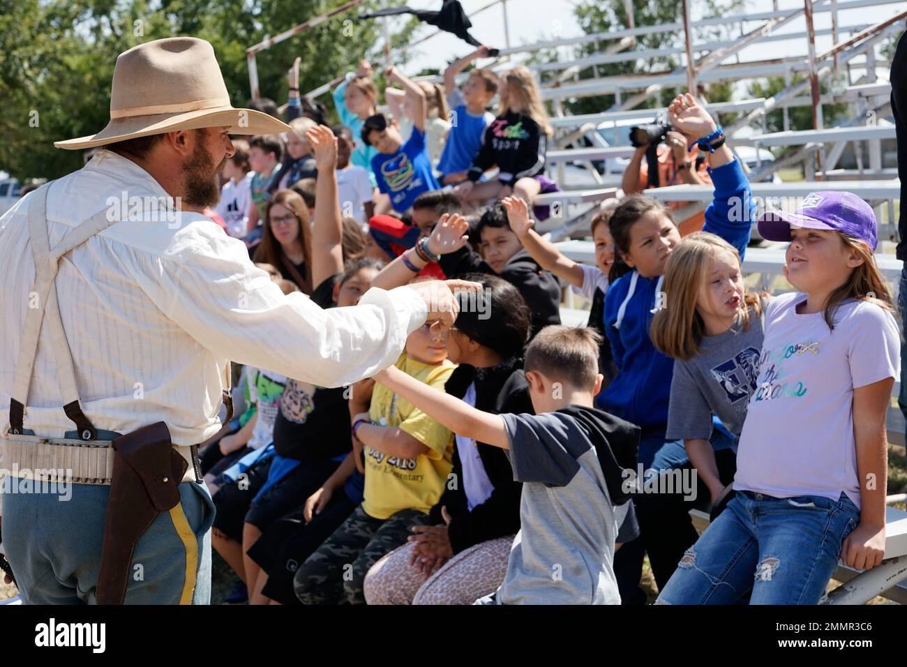 Jimmy Cantwell, the Fort Carson Mountain Color Guard (FCMCG) trainer ...