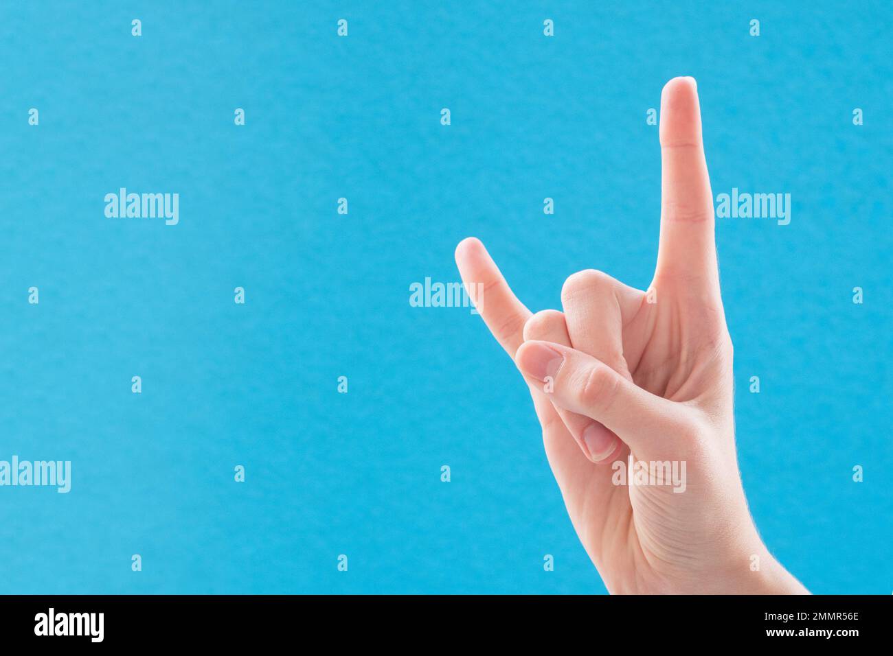 Devil hand gesture hi-res stock photography and images - Alamy