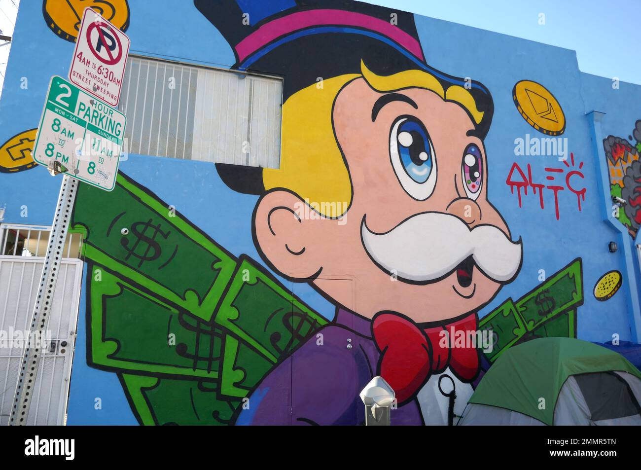 Los Angeles, California, USA 27th January 2023 Monopoly Money Man ...