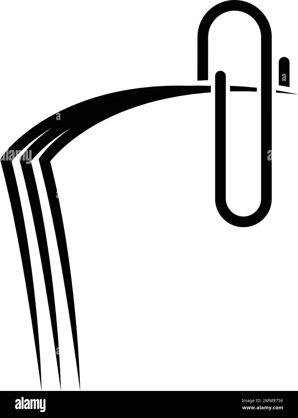 paper clip logo stock illustration design Stock Vector Image & Art - Alamy